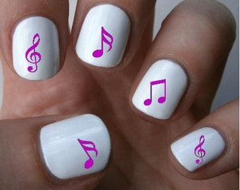 Popular items for music note nails on Etsy