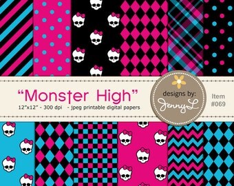 Popular items for monster high labels on Etsy