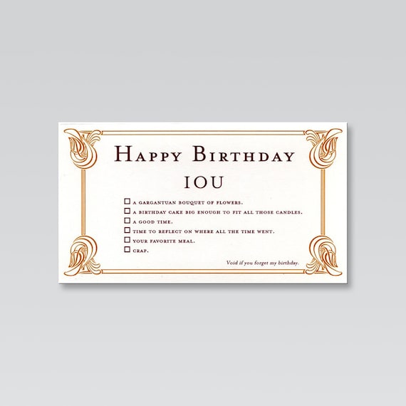 Happy Birthday Printable Iou Template 10 Best Happy Birthday Letters