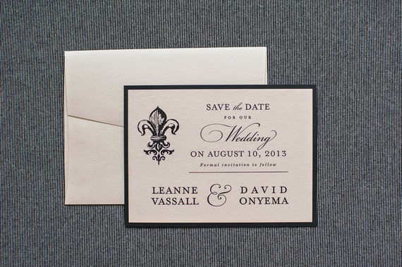 Fleur De Lis Wedding Invitations Trendy New Designers