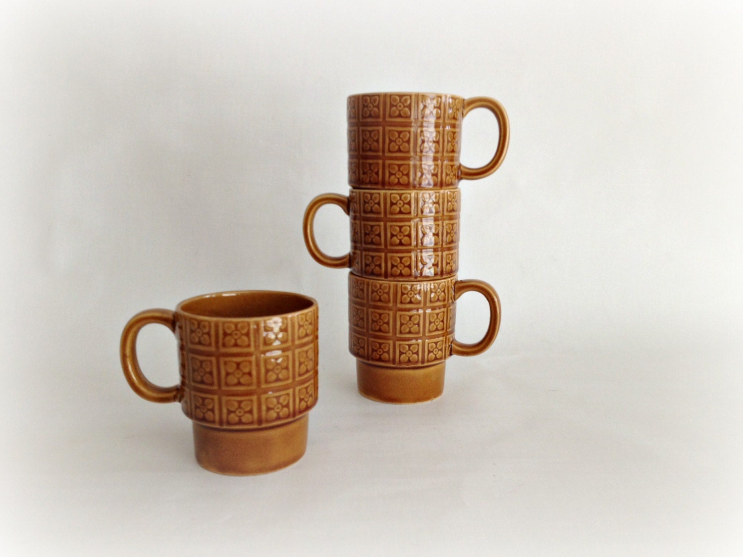 Japanese Stacking Mugs Brown – Haute Juice