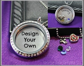 Personalized Floating Locket, Large Locket, Customized Locket, Mommy ...