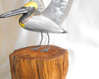 Wood pelican | Etsy