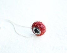 Popular items for red crystal pendant on Etsy