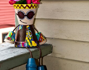 Popular items for flower pot people on Etsy