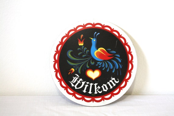 Vintage Pennsylvania Dutch Hex Sign Zook Folk Art Wall