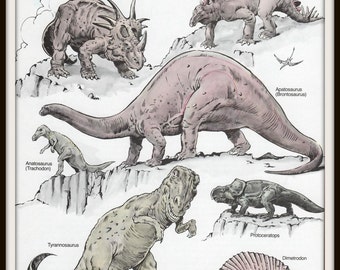 1980s dinosaur book | Etsy