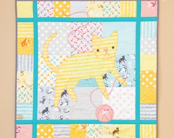 Kitty quilt pattern | Etsy