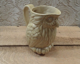 Owl pitcher | Etsy