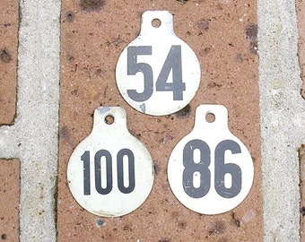 Popular items for metal cow tag on Etsy