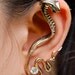 Snake Ear Wrap Bronze Cobra Ear Wrap Snake Ear Cuff by martymagic