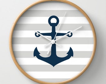 Nautical wall clock | Etsy