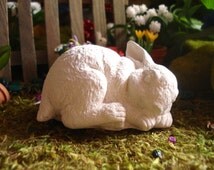 Popular items for rabbit garden statue on Etsy