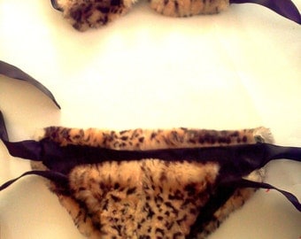 Popular items for fur bikini on Etsy