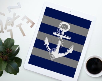 Unique anchor poster related items | Etsy