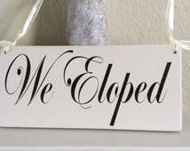 Popular items for we eloped on Etsy