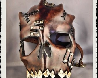 Leather skull mask | Etsy