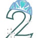 Frozen Ice Numbers for Princess Birthday machine by artapli