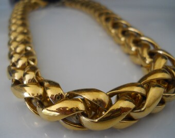 Napier Big Bold Chunky Gold Decorative Necklace