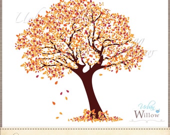 Tree Clip Art Fall Trees Autumn Tree Clipart Maple by UrbanWillow
