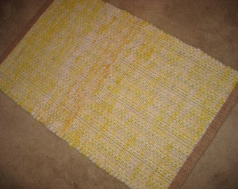 Home Furnishings, Rug, Hand Woven,2x38,Vintage, Alpaca, Yellow, White ...