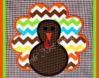 Items similar to Cute Baby Turkey Applique Embroidery Design INSTANT ...