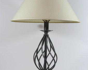 Vintage Wrought Iron Table Lamp / Shade Not Included but Optional