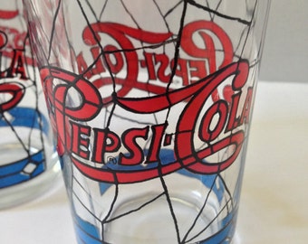Popular items for pepsi cola glasses on Etsy