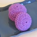 Dish Scrubbies Crocheted of Light Purple Nylon Net