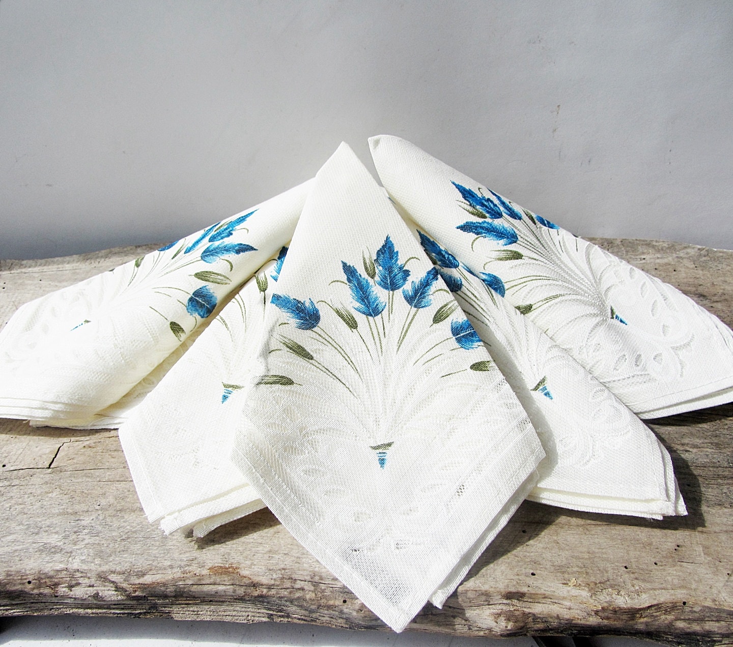 Set of 8 vintage linen napkins,Clotch dinner napkins,Table napkin set ...