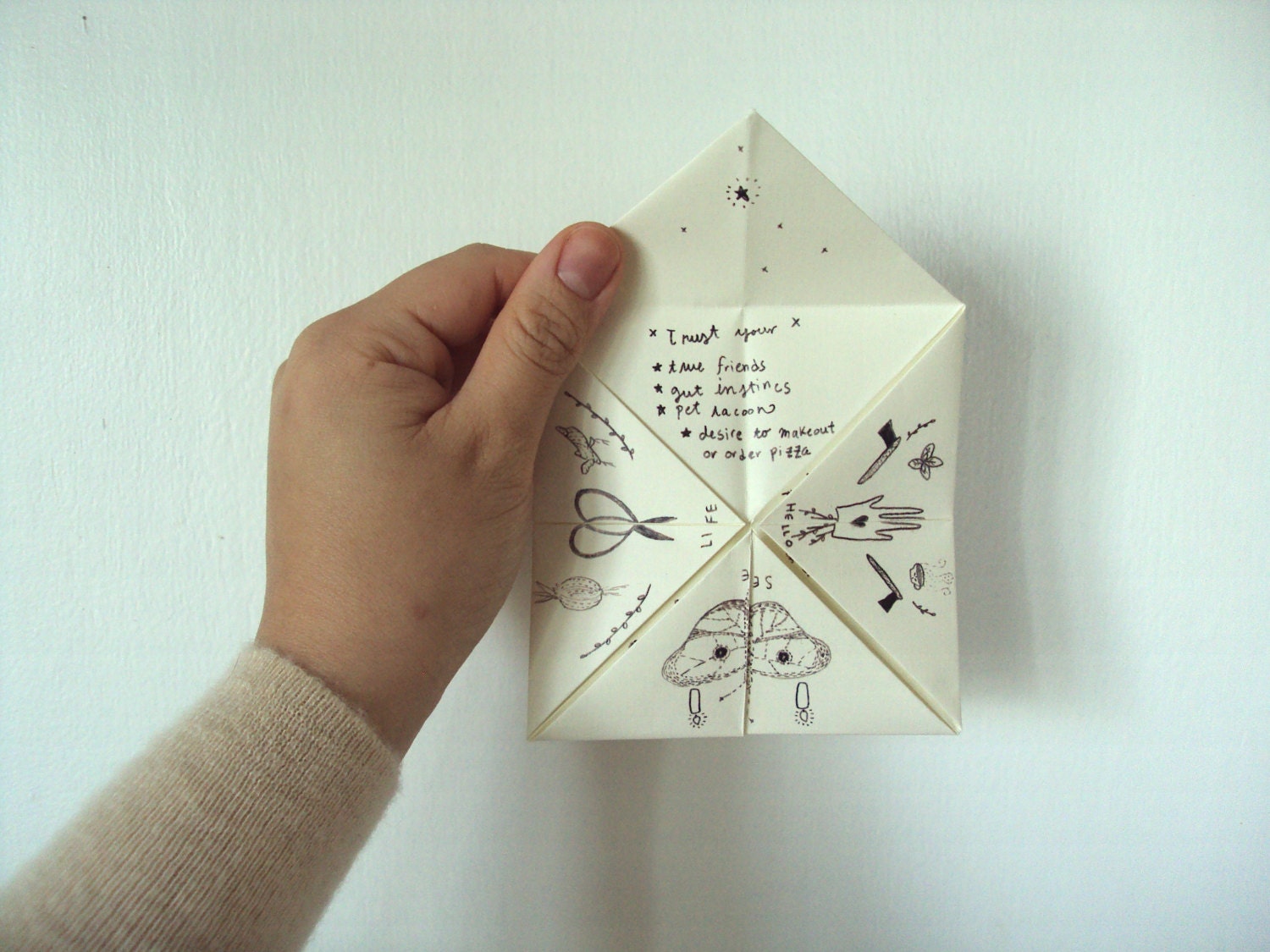 Fortune Teller Fold Out Zine
