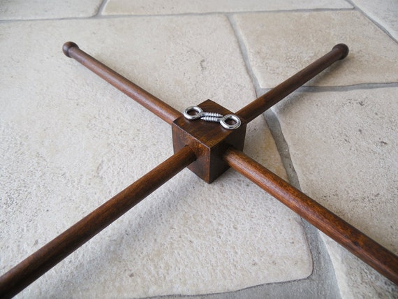 DIY Walnut Wooden Mobile Hanger / Crib hanger by IoannisSupplies