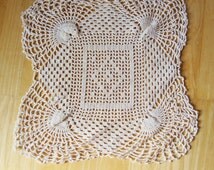 Popular items for square crochet doily on Etsy