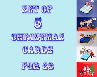 Unique christmas card related items | Etsy