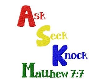 Matthew 7 7 | Etsy