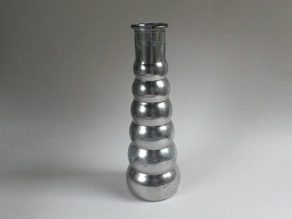 Silver Mercury Glass Bud Vase