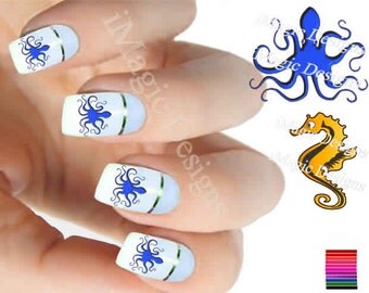 Octopus nails | Etsy