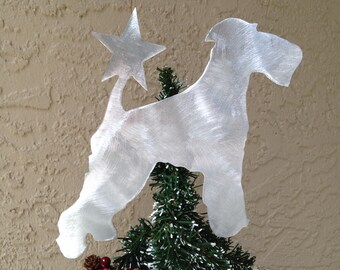 Items similar to Moose Handcrafted Metal Tree Topper, Holiday ...