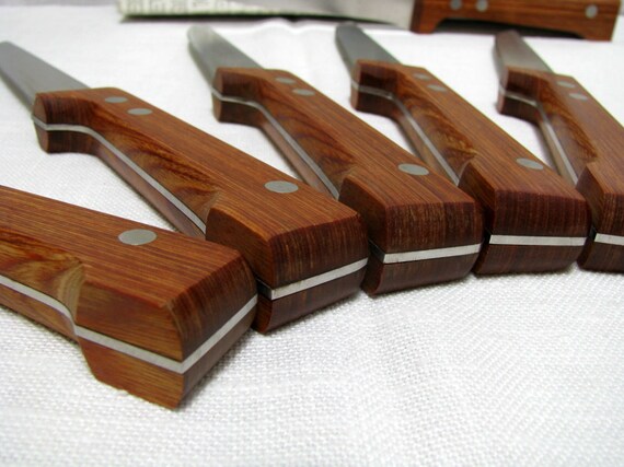 Dansk Teak Handled Steak Knife Set 8 Gunnar Cyren Design Dansk