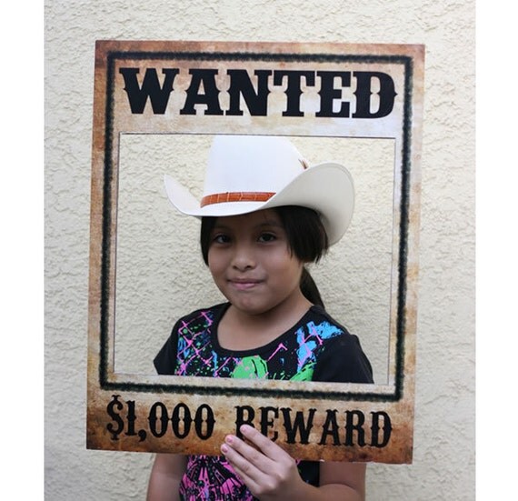 Wanted Poster Western Cowboy Rodeo Birthday Party Theme