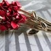 Vintage DM©97 Dozen Red Roses Brooch