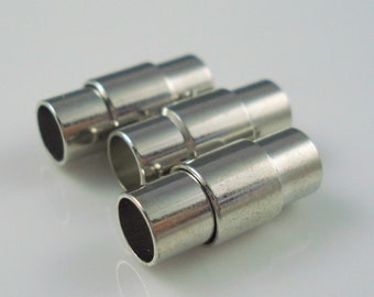 Fold Over Latch End Cap Clasp Silver Finish 28MM x 12MM