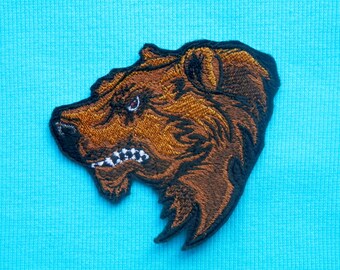 Bear iron on patch | Etsy