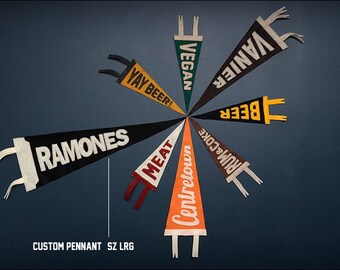 Custom pennant | Etsy
