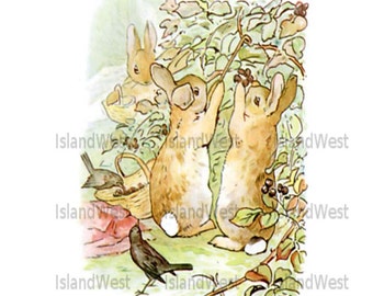 Peter Rabbit nursery art print download / High Resolution image / baby ...