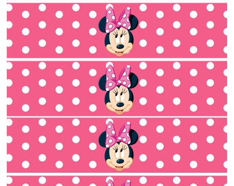 Popular items for minnie mouse labels on Etsy