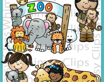 Popular items for zoo kids clip art on Etsy