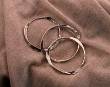 Unique heavy silver bangle related items | Etsy