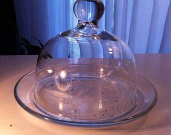 Vintage Princess House Heritage 461 Crystal Round Butter Dish with ...