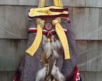 Hippie festival backpack, festi bag, music festival gear, handmade ...